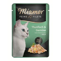 Miamor Katzennassfutter 'Feine Filets' Thunfisch & Gem&uuml;se in Jelly Adult 100 g