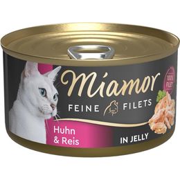 Miamor Katzennassfutter 'Feine Filets' Huhn & Reis in Jelly Adult 100 g