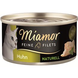 Miamor Katzennassfutter 'Feine Filets' Huhn Naturell Adult 80 g