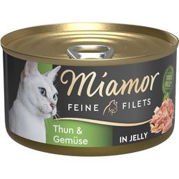Miamor Katzennassfutter 'Feine Filets' Thunfisch & Gem&uuml;se in Jelly Adult 100 g