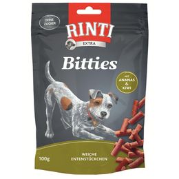 Rinti Hundesnack 'Bitties' Ente mit Ananas & Kiwi 100 g