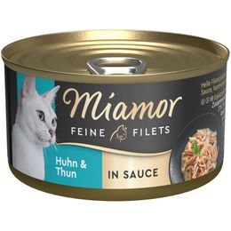 Miamor Katzennassfutter 'Feine Filets' Huhn & Thunfisch in Sauce Adult 85 g