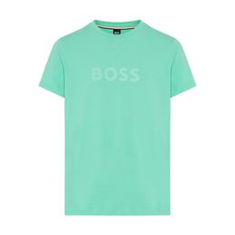 BOSS Herren Strandshirt "T-Shirt RN", gr&uuml;n, Gr. L, Jersey, Obermaterial: 100% Baumwolle, Shirts, mit UV Schutz (SPF 50+), Swimwear