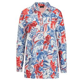 GOLDNER Blouse female size XL Blue / Red / White