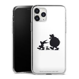 DeinDesign iPhone 11 Pro Max Handy Silikon H&uuml;lle Case transparent Handyh&uuml;lle Official Licensed Product Obelix Asterix Silikon Case