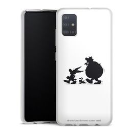 DeinDesign Galaxy A51 Handy Silikon H&uuml;lle Case transparent Handyh&uuml;lle Official Licensed Product Obelix Asterix Silikon Case