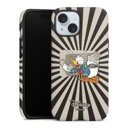 DeinDesign iPhone 15 Handy Panzer Handyh&uuml;lle robuste Outdoor H&uuml;lle Schutzh&uuml;lle matt Official Licensed Product Donald Duck Disney Tough Case