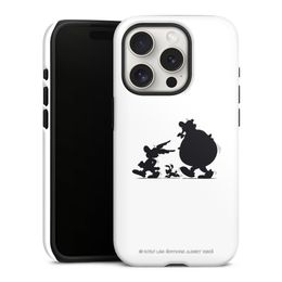 DeinDesign iPhone 15 Pro Handy Panzer Handyh&uuml;lle robuste Outdoor H&uuml;lle Schutzh&uuml;lle gl&auml;nzend Official Licensed Product Obelix Asterix Tough Case