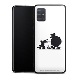 DeinDesign Galaxy A51 Handy Hard Case Schutzh&uuml;lle schwarz Smartphone Backcover Official Licensed Product Obelix Asterix Hard Case