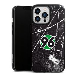 DeinDesign iPhone 13 Pro Handy Silikon H&uuml;lle Case schwarz Handyh&uuml;lle Coat Of Arms H96 Hannover 96