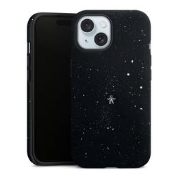 DeinDesign iPhone 15 Handy Panzer Handyh&uuml;lle robuste Outdoor H&uuml;lle Schutzh&uuml;lle matt Space Weltall Astronaut Tough Case