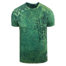 Rusty Neal Acid Washed T-Shirt mit Prints