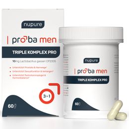 nupure 3-in-1 M&auml;nner-Formel f&uuml;r Prostata, Sexualfunktion & Hormonbalance. Proba Men Triple Komplex PRO mit Shilajit, Maca, Zink & Ashwagandha