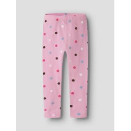 name it M&auml;dchen Leggings "NMFNISALA LEGGING PB"begonia pink, Gr. 98, bedruckt, Jersey, Obermaterial: 100% Baumwolle, Hosen, Baumwolle, Alloverdruck