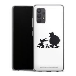DeinDesign Galaxy A32 4G Handy Silikon H&uuml;lle Case transparent Handyh&uuml;lle Official Licensed Product Obelix Asterix Silikon Case