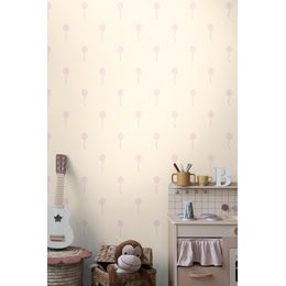 Livingwalls LIVING WALLS Vliestapete "Kids Studio Luftballons &ndash; Vliestapete f&uuml;r Kinder", B/L: 0,53m x 10,05m, beige, Wohnzimmer, Tapeten, Luftballonmuster in