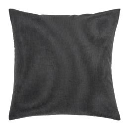 Dekokissen Pad, B:50cm L:50cm, grau, Polyacryl, Polyester, Dekokissen_Sitzkissen_Kissenh&uuml;llen, "CASUAL", Feines Cord-Design, gro&szlig;e Farbvielfalt, in