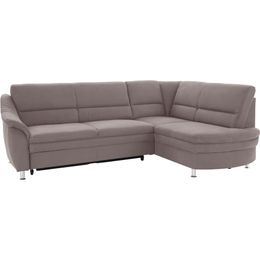 Sit & More Ecksofa SIT & MORE, B:250cm H:90cm T:175cm, grau, Luxus-Microfaser (90% Polyester, 10% Polyamid);Flachgewebe (100% Polyester);Struktur (100%