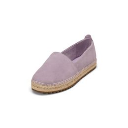 Marc O'Polo MARC O'POLO Damen Espadrille "aus edlem Velours-Ziegenleder", Gr. 36, lila, Obermaterial: 100% Leder, unifarben, Schuhe