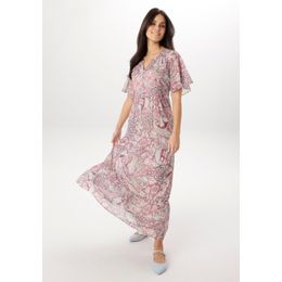Damen Maxikleid, rosa, Gr. 38, Aniston SELECTED, bedruckt, gebl&uuml;mt, gemustert, Chiffon, Obermaterial: 100% Polyester. Futter: 100% Polyester,