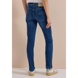 Cecil Damen Comfort-fit-Jeans, blau, Gr. 36, unifarben, Jeans, 83% Baumwolle, 15% Polyester, 2% Elasthan, Jeans, Middle Waist