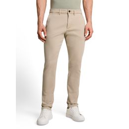Tom Tailor Herren Chinohose, beige, Gr. 36, unifarben, Web, Obermaterial: 84% Baumwolle, 12% Polyester, 4% Elasthan. Futter: 100% Baumwolle, Hosen,