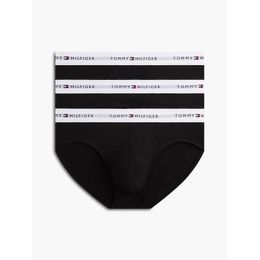 Herren Slip "BRIEF", Tommy Hilfiger Underwear, Gr. S, schwarz, Jersey, Obermaterial: 95% Baumwolle, 5% Elasthan, unifarben, Unterhosen, Unterhose mit