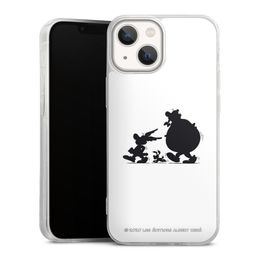 DeinDesign iPhone 13 Mini Handy Slim Case Silikon Handyh&uuml;lle transparent H&uuml;lle extra d&uuml;nn Official Licensed Product Obelix Asterix Silikon Slim Case