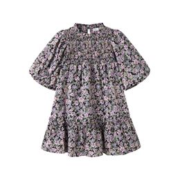 Name It Kleid M&auml;dchen Gr&ouml;&szlig;e 164 hellblau / gr&uuml;n / lila / schwarz