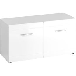 Germania Schuhbank &raquo;Adana&laquo; 96 x 51 x 39cm, verstellbare B&ouml;den, Hochglanz-Fronten, Made in Germany wei&szlig; Holzwerkstoff, MDF B/H/T: 96cm x 51cm x 40cm