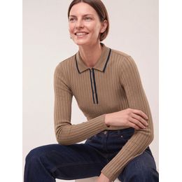 Walbusch Poloshirt mit Rippenstruktur