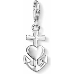 Thomas Sabo Damen Thomas Sabo Charm-Einh&auml;nger &raquo;Kreuz-, Herz-, Anker-Design, Glaube, Liebe, Hoffnung&laquo; silber Einheitsgr&ouml;&szlig;e