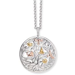Engelsrufer Damen Kette mit Anh&auml;nger &raquo;Kette Lebensbaum&laquo; rosa Silber 925 (Sterlingsilber), L: 50