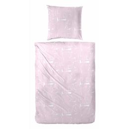 Primera Bettw&auml;sche &raquo;Mabra&laquo; 2 Stk. mit au&szlig;ergew&ouml;hnlichem Muster rosa Seersucker, Obermaterial: 100% Baumwolle B/L: 155cm x 220cm, 1 Stk., 1 Stk., Seersucker, B