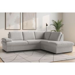 Sit & More sit&more Ecksofa &raquo;Moreno L-Form, B: 238 cm&laquo; mit Armteilverstellung, optional Schlaffunktion grau 100% Polyester B/H/T: 238cm x 82cm x 202cm, Breitcord