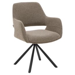 Musterring Armlehnstuhl, Taupe, Metall, Textil, Stativgestell, 62x83x62 cm, Stoffauswahl, Sitzfl&auml;che 180&deg; drehbar, automatische R&uuml;ckholfunktion, Esszimmer, St&uuml;hle, Esszimmerst&uuml;hle, Armlehnenst&uuml;hle