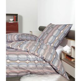 Janine Bettw&auml;sche &raquo;moments 98086&laquo; 3 Stk. mit Rei&szlig;verschluss bunt Mako-Satin, Obermaterial: 100% Baumwolle B/L: 200cm x 220cm, 1 Stk., 2 Stk., Mako-Satin, B/L