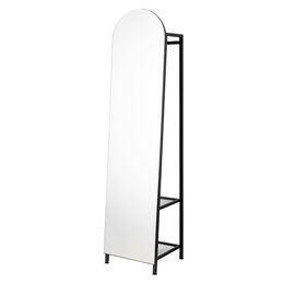 Mid.you Garderobe, Schwarz, Metall, Glas, Holzwerkstoff, 2 F&auml;cher, 40x165x35 cm, Garderobe, Garderoben-Set & Garderoben-Serien, Garderoben-Sets