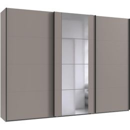 wimex Schwebet&uuml;renschrank &raquo;Bern Schiebet&uuml;renschrank&laquo; Schrank mit zus&auml;tzlicher Innenausstattung, Garderobe schwarz Holzwerkstoff B/H/T: 313cm x 236cm x 64cm,