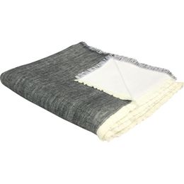 Adam Wohndecke &raquo;Solo&laquo; GOTS zertifiziert - aus Bio-Baumwolle, Kuscheldecke grau Baumwolle B/L: 150cm x 210cm