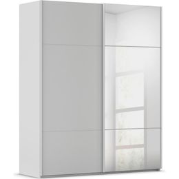 Rauch Schwebet&uuml;renschrank &raquo;Kleiderschrank Schrank Garderobe Schlafzimmerschrank SCALE-TRIO&laquo; edle dreigeteilte Front mit 2 Zierleisten und Spiegel MADE