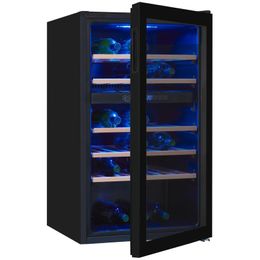 Exquisit Weink&uuml;hlschrank &raquo;WS2-45-GTE-160G&laquo; f&uuml;r 45 Stk. Standardflaschen &aacute; 075l F&uuml;r Weinliebhaber - stilvoll & perfekt temperiert f&uuml;r 45 Flaschen 