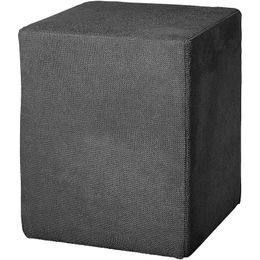 Home Affaire Polsterhocker Polsterhocker eckig, stoffbezogen grau B/H/T: 40cm x 50cm x 40cm, Struktur