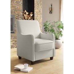 OTTO home Sessel &raquo;County&laquo; 1 Stk. tlg. mit englischer Naht und Federkern-Polsterung beige Luxus-Microfaser (100% Polyester);Struktur fein (100% 