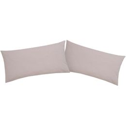 OTTO home Kissenbez&uuml;ge &raquo;Cremona2 100% Baumwoll-Jersey mit Rei&szlig;verschluss&laquo; Kissenh&uuml;lle in diversen Gr&ouml;&szlig;en grau Jersey, Obermaterial: 100% Baumwolle B/L