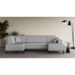 OTTO home Wohnlandschaft &raquo;ARROS U-Form mit Wellenunterfederung, Ma&szlig;e B/T/H: 300/163/81 cm&laquo; incl. Zierkissen, mit Recamiere links/rechts bestellbar, 