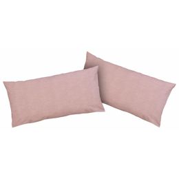 OTTO home Kissenbez&uuml;ge &raquo;Melli Kissenbezug, OEKO-TEX und Made in Green zertifiziert&laquo; rosa Linon, Obermaterial: 100% Baumwolle B/L: 80cm x 40cm, 2 Stk.,