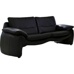 Places of Style 2-Sitzer &raquo;Luna&laquo; in einzigartiger Optik schwarz B/H/T: 185cm x 80cm x 88cm, NaturLEDER LongLife100
