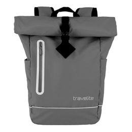 Travelite Damen Travelite Freizeitrucksack &raquo;BASICS Roll-Up Rucksack aus Plane&laquo; mit variablem Roll-Up-Verschluss schwarz B/H/T: 26cm x 60cm x 15cm