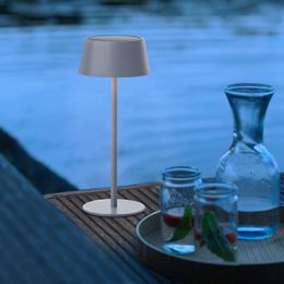 OTTO home LED Au&szlig;en-Tischleuchte &raquo;Oddny Tischleuchte mit Solar u. Akku&laquo; 1 Stk. Warmwei&szlig; LED Solar, Tischlampe, 3000 K, dimmbar, USB ladbar, Indoor & 